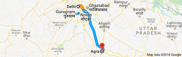 Delhi to Lucknow Distance via Agra Road Trip by Car | Avis India