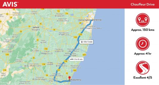 Chennai to Pondicherry Distance & Road Trip Guide | Avis India